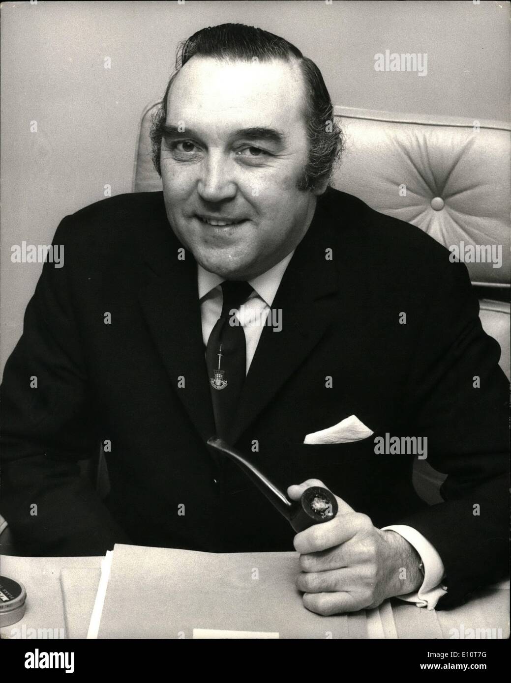 Mar. 03, 1974 - New Minister of Defense, Mr. Roy Mason; Photo Shows Mr ...