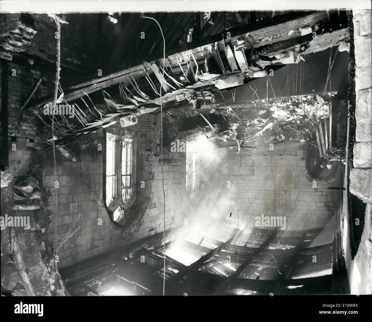 Jun. 06, 1974 - Bomb Explosion at Parliament. View showing damage in ...