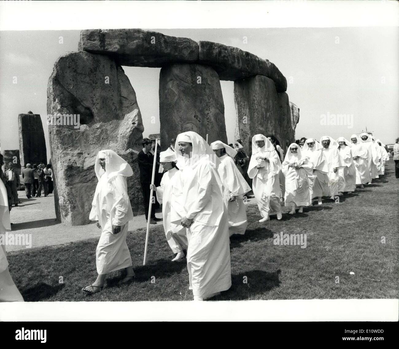 Jun. 21, 1974 - Ancient Druid order celebrates summer solstice. The ...