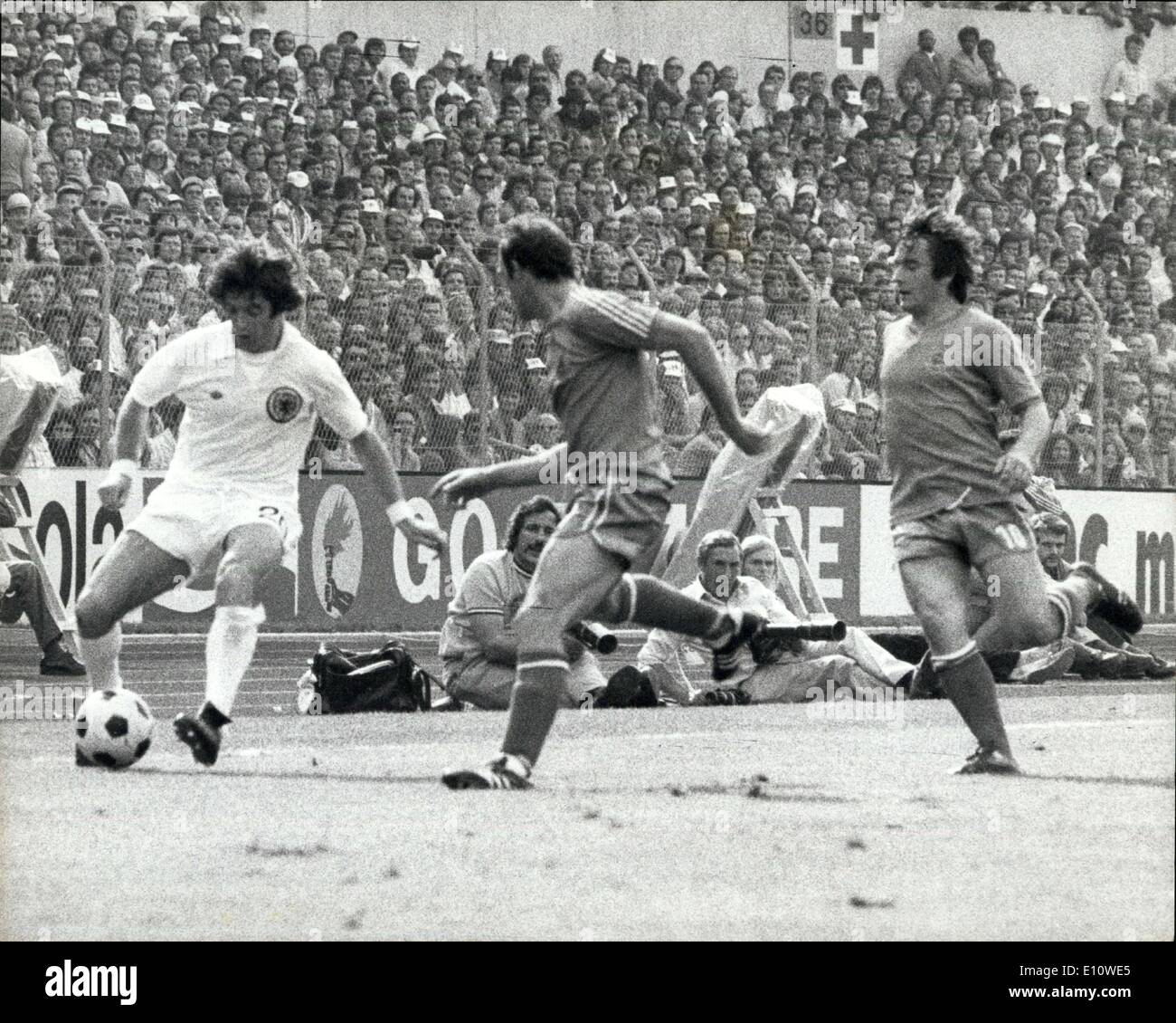 Jun. 24, 1974 - Scotland Out Of The World Cup. Photo shows Martin ...