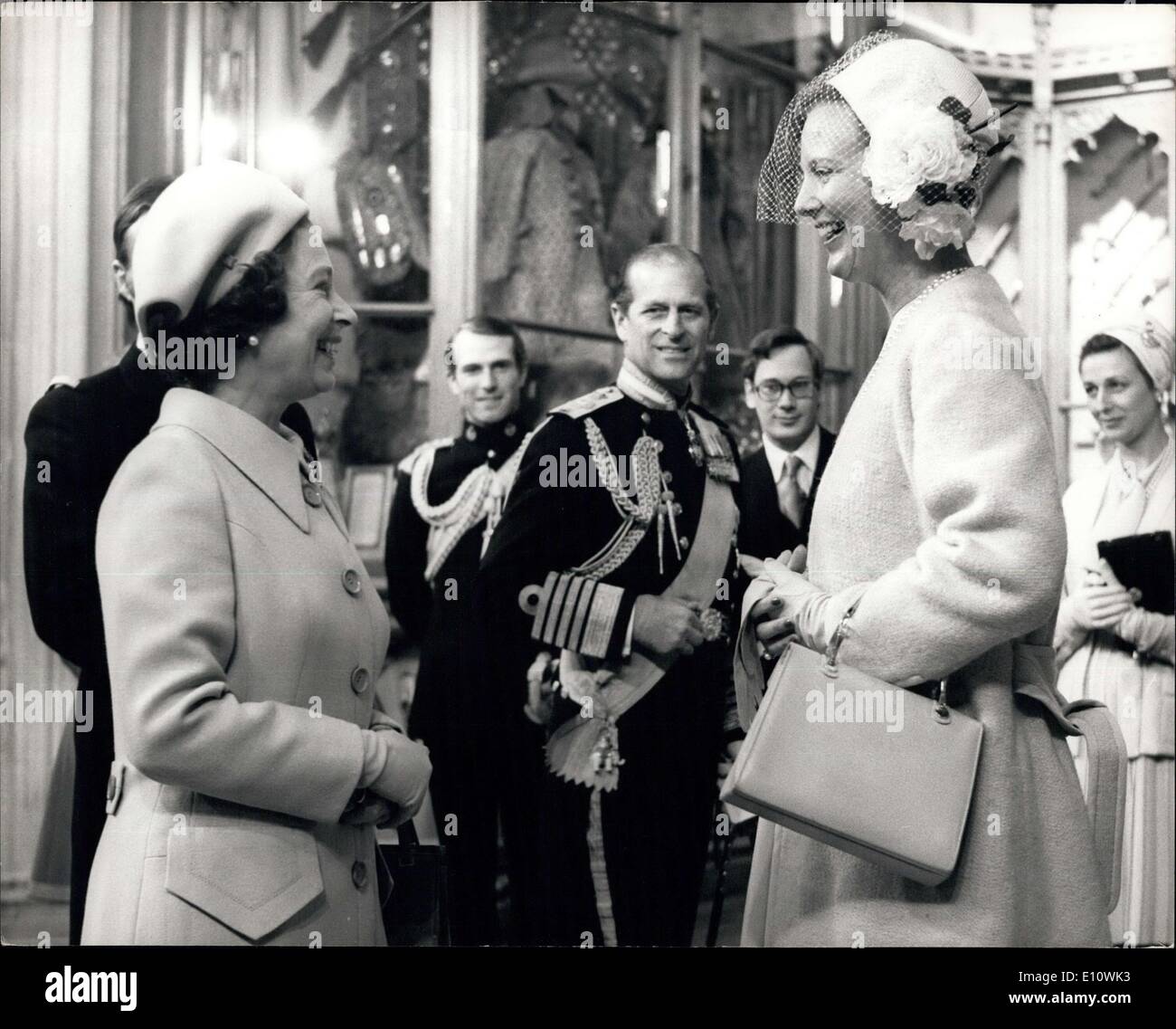 Queen elizabeth margrethe denmark 1974 hi-res stock photography and ...