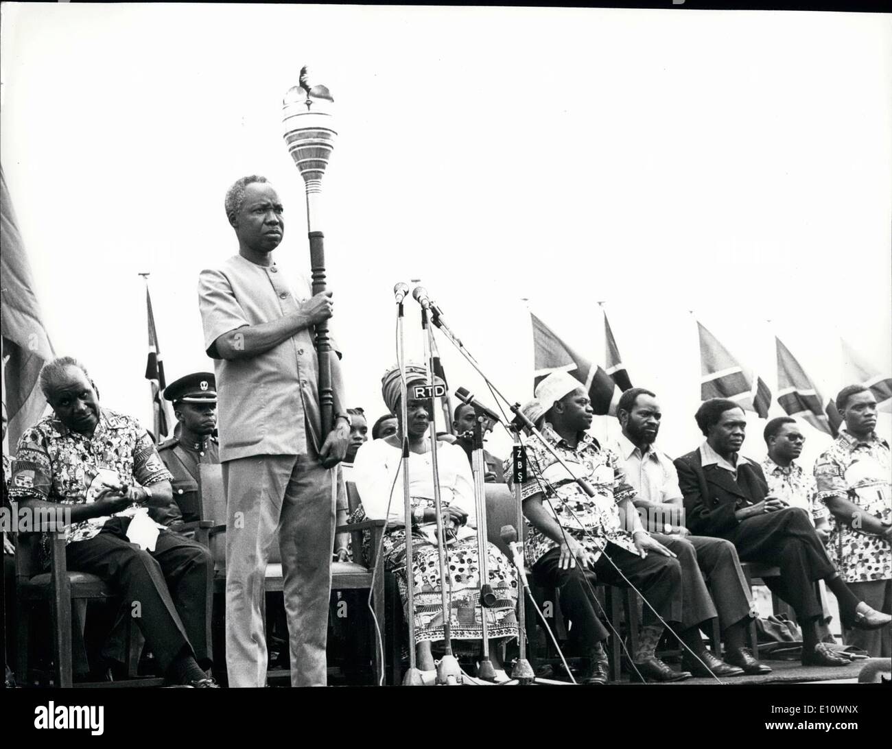 Jul 07 1974 A Solemn Moment During The Tanu Celebrations President