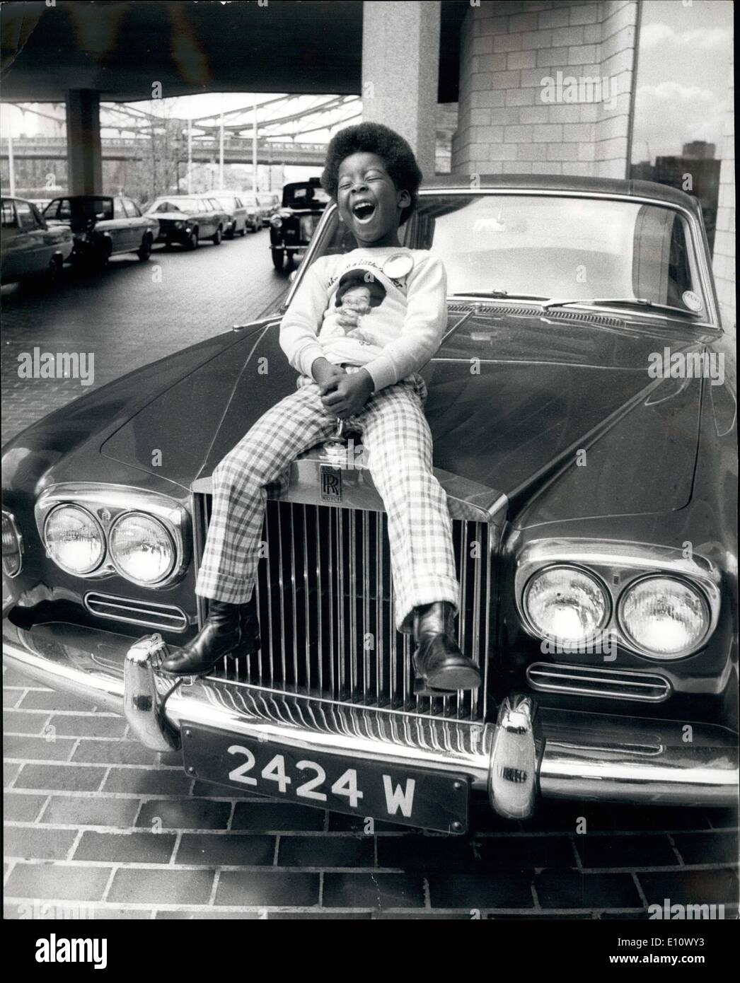 May 05, 1974 - Five Year Old Superstar in London. Pop star and actor ...