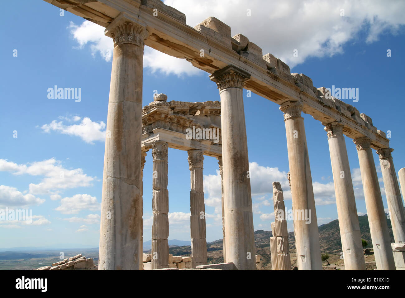 Pergamon Temple columns Stock Photo - Alamy