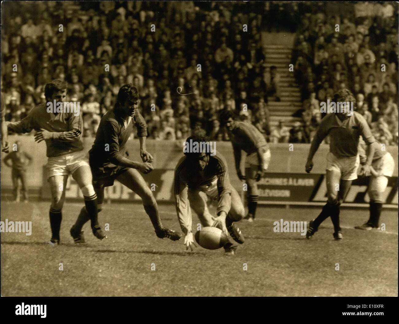 May 12, 1974 - France's Beziers Rugby Team Wins Final Stock Photo - Alamy