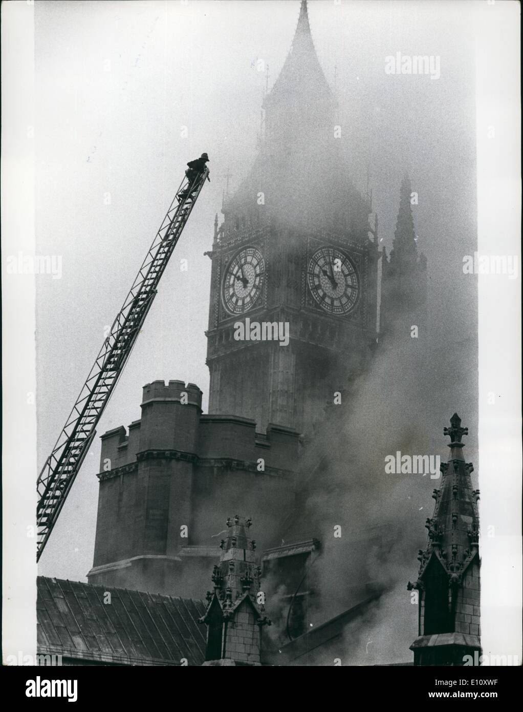 Jun. 06, 1974 - Bomb Explosion At Parliament: Photo shows Big Ben is ...