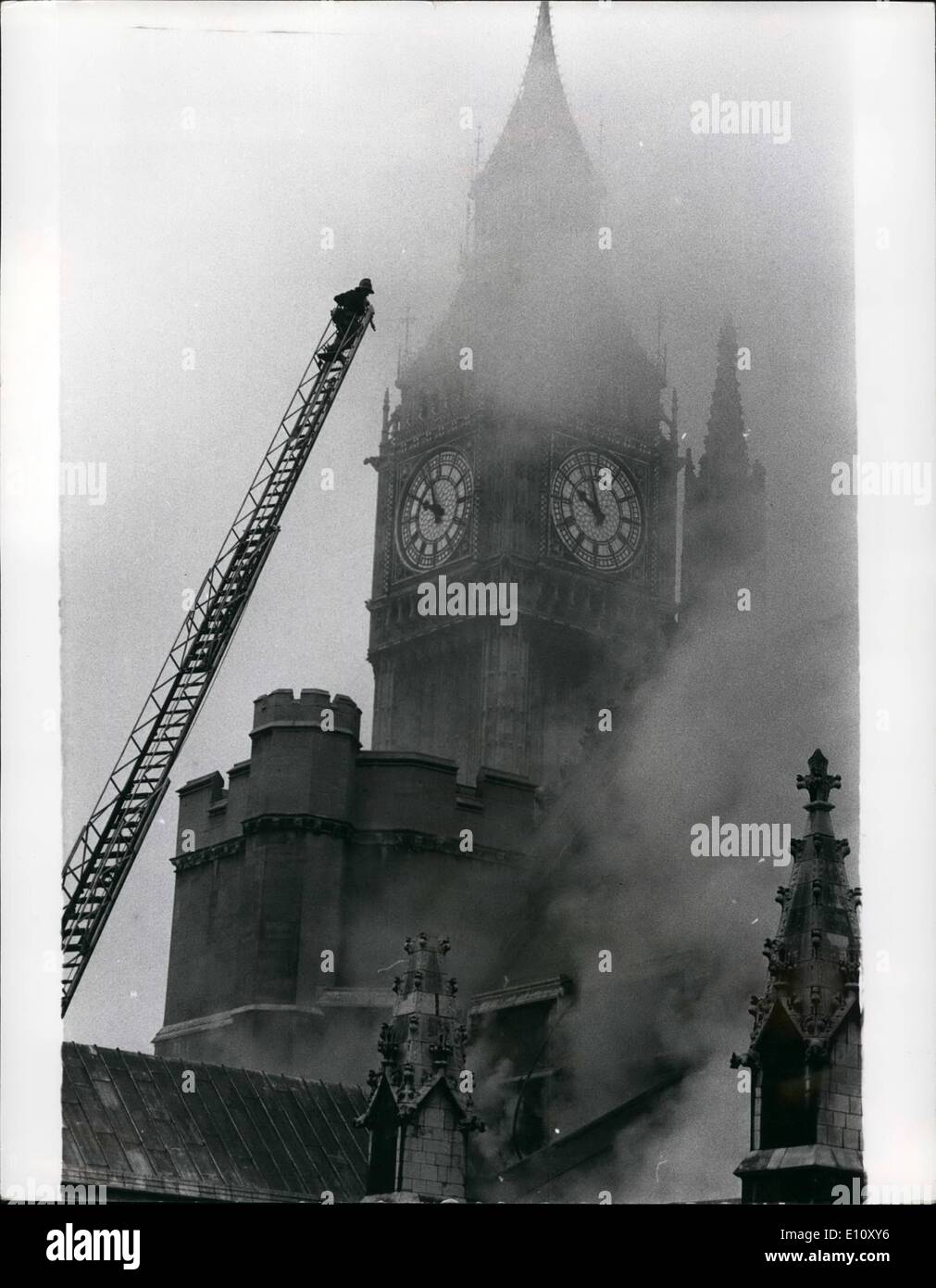 Jun. 06, 1974 - Bomb Explosion at Parliament.: Photo Shows Big Ben is ...