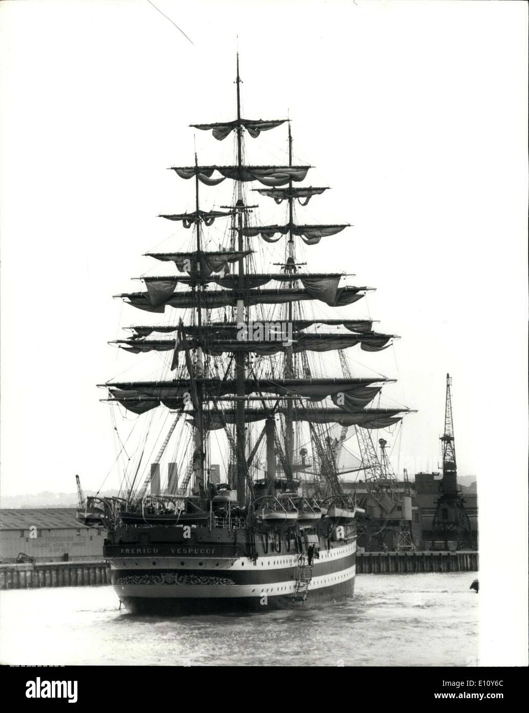 Aug. 19, 1974 - Italian Navy's sail training ship Amerigo Vespucci ...