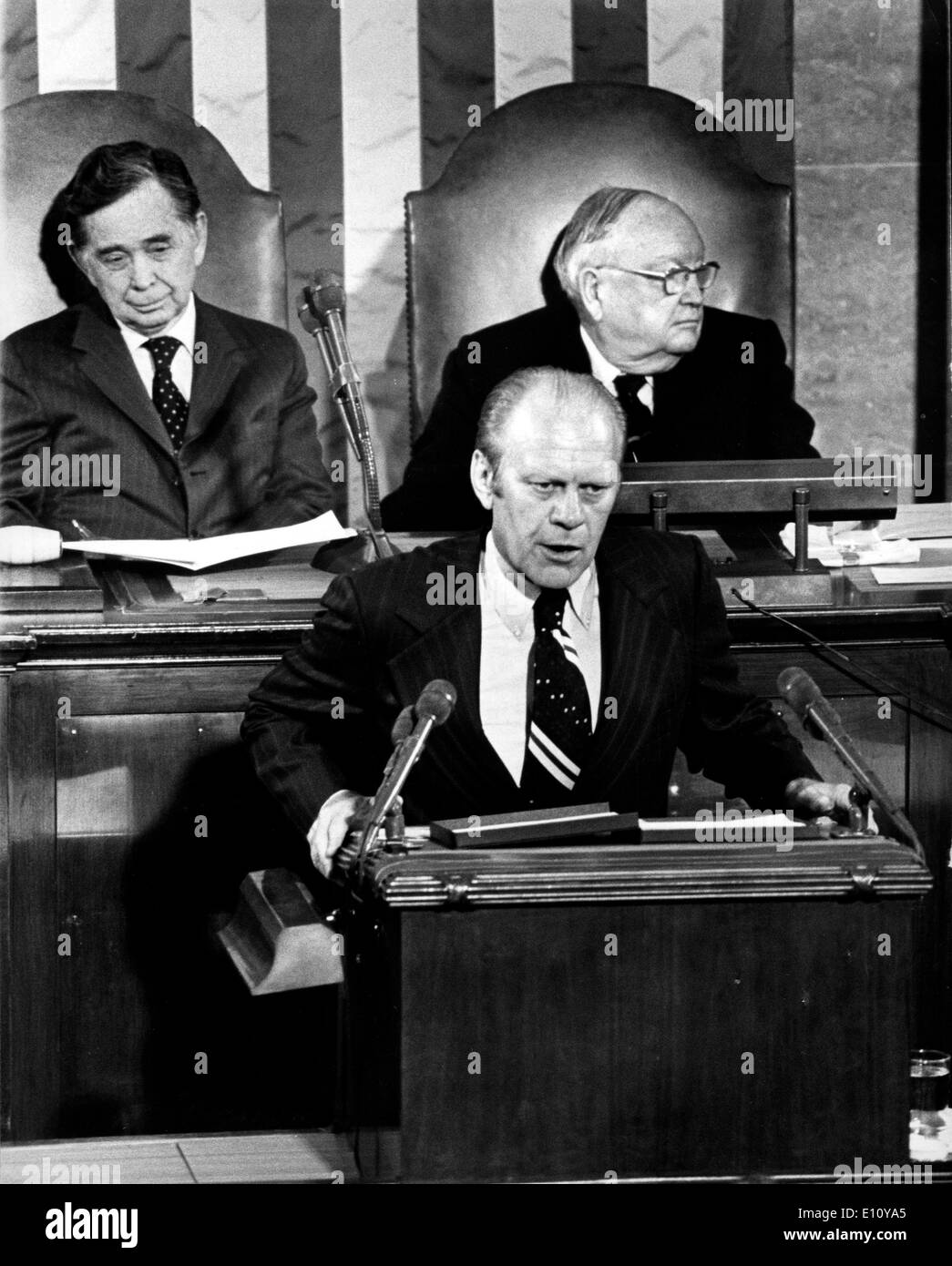 Gerald ford speech Black and White Stock Photos & Images - Alamy