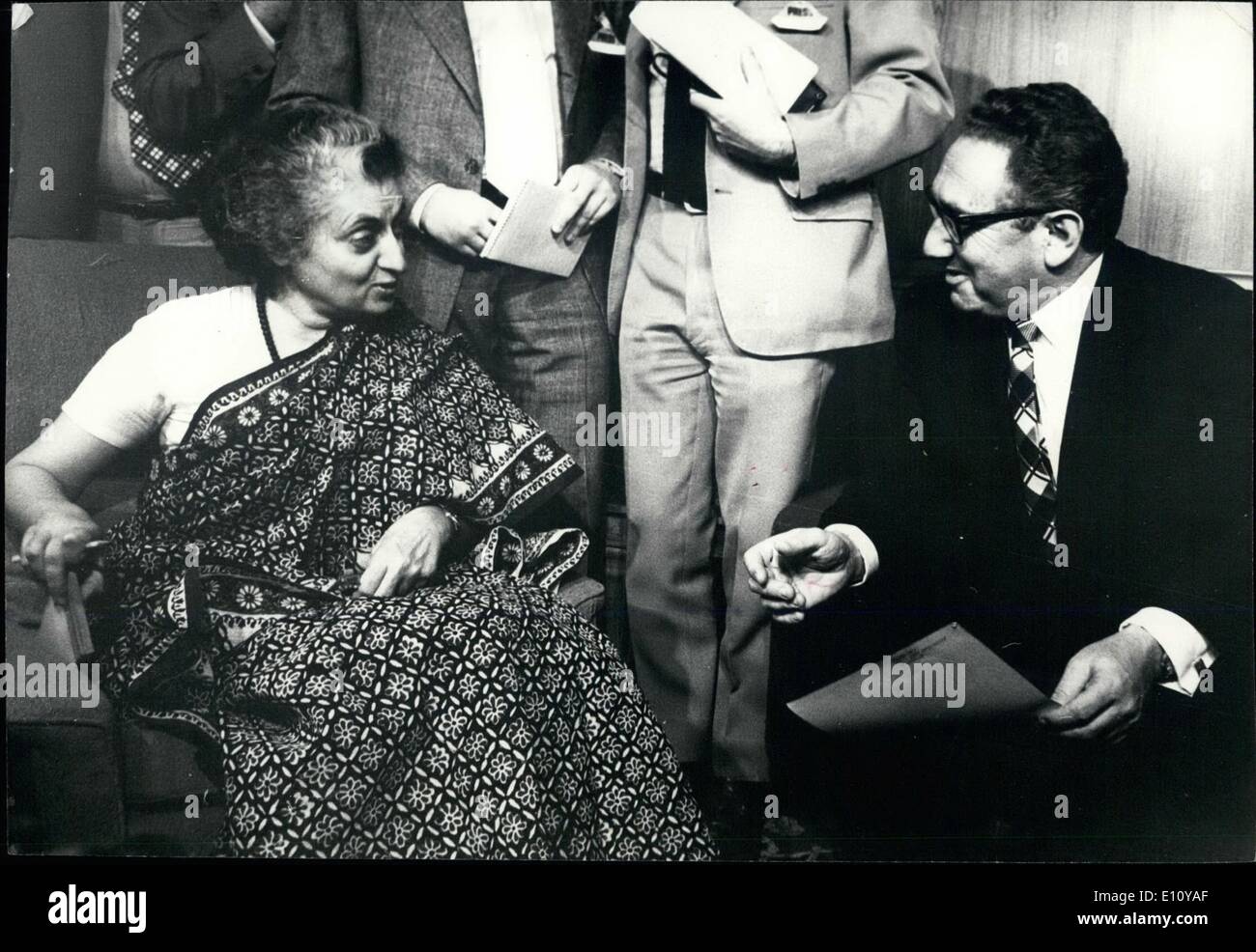 Oct. 10, 1974 - US Secretary of State Mr. Henry Kissinger with Prime ...