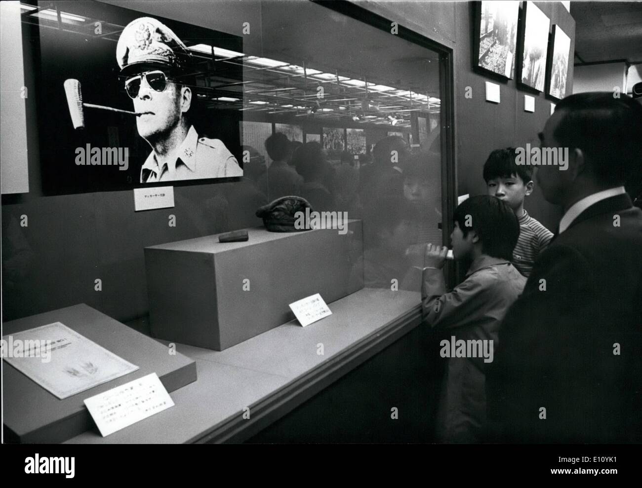 Oct. 10, 1974 - MaCarthur's cap & pipe exhibited in Tokyo.: General ...
