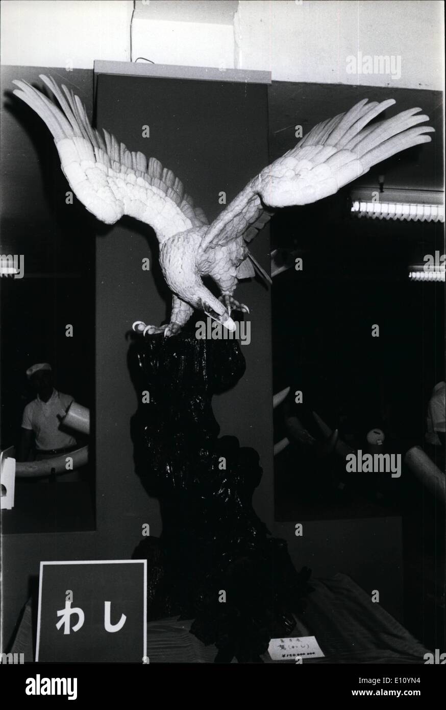 Sep. 09, 1974 - Fabulous Ivory carvings shown in Tokyo: An eagle carved ...