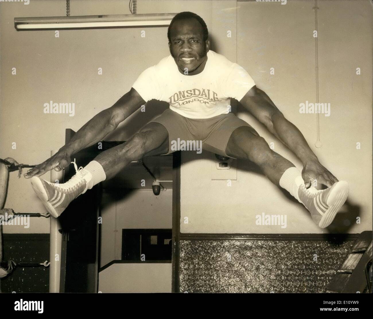 Oct. 10, 1974 - Heavyweight Bunny Johnson trains for his Championship ...