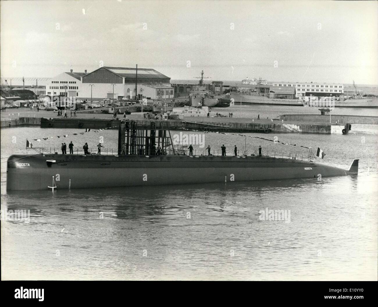 Oct. 20, 1974 - The first in a series of four submarines, the ''Agosta ...