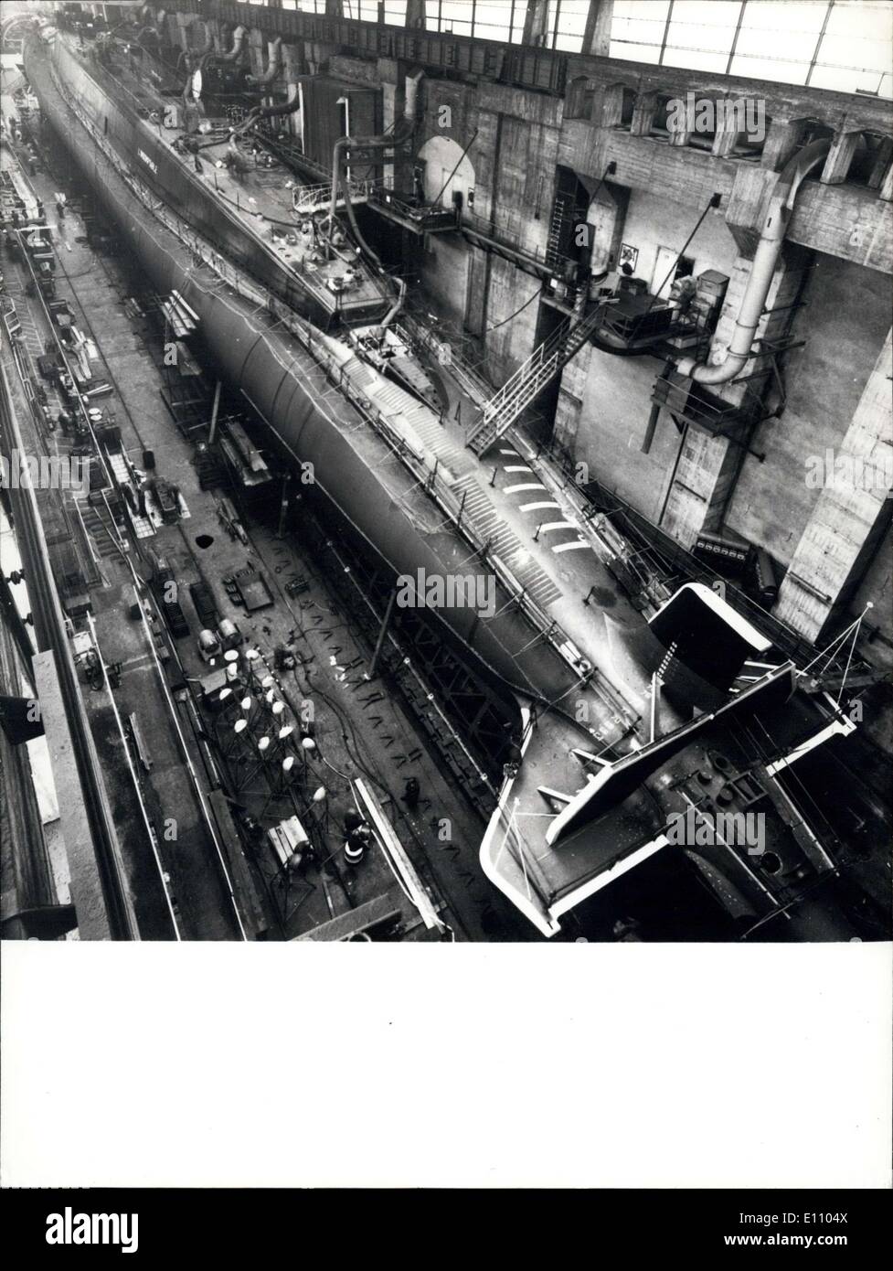 Sep. 12, 1974 - Last Preparations for the Launch of ''L'Indomptable ...