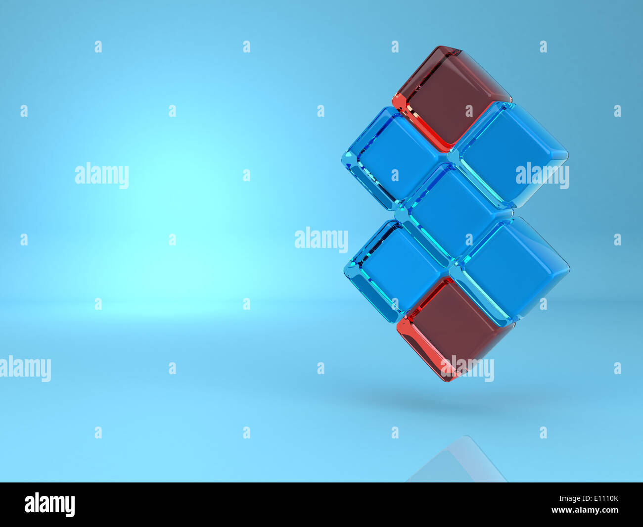 Abstract background of 3d blocks Stock Photo - Alamy