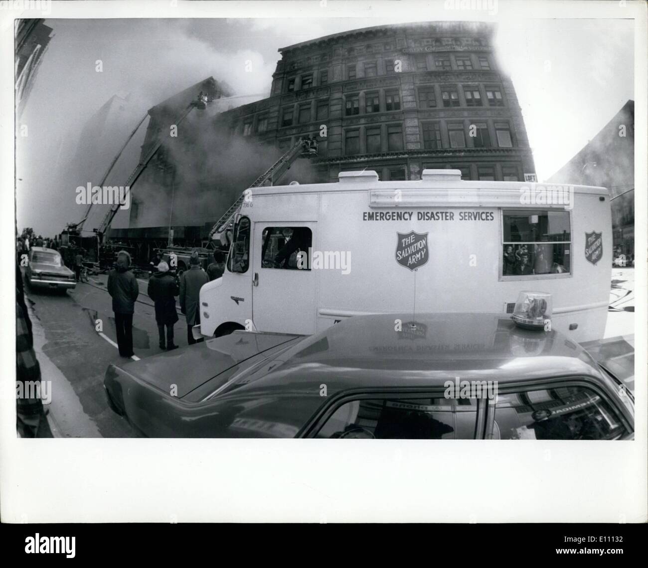 Mar. 03, 1975 - Fire at the cower 23rd St. & 6th Ave, NYC Stock Photo ...