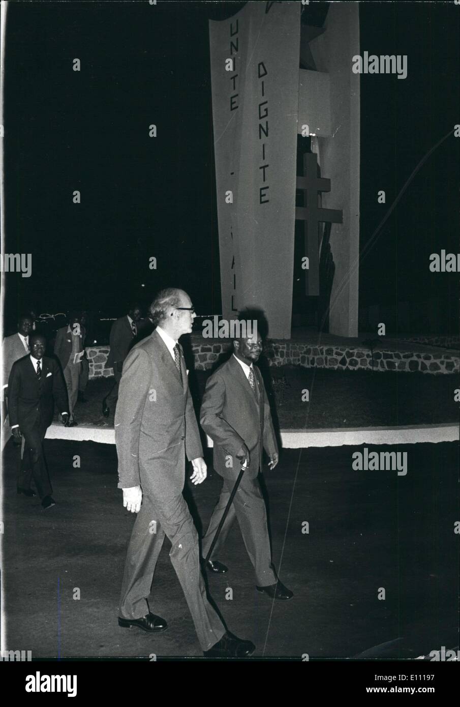 Mar. 09, 1975 - French President Giscard D'Estaing & Pres. Bokassa of ...