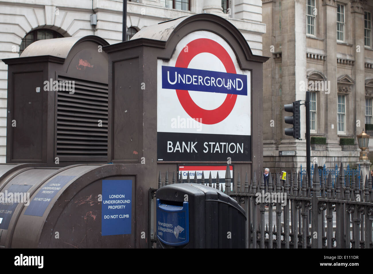 Bank Station underground sign Stock Photo - Alamy