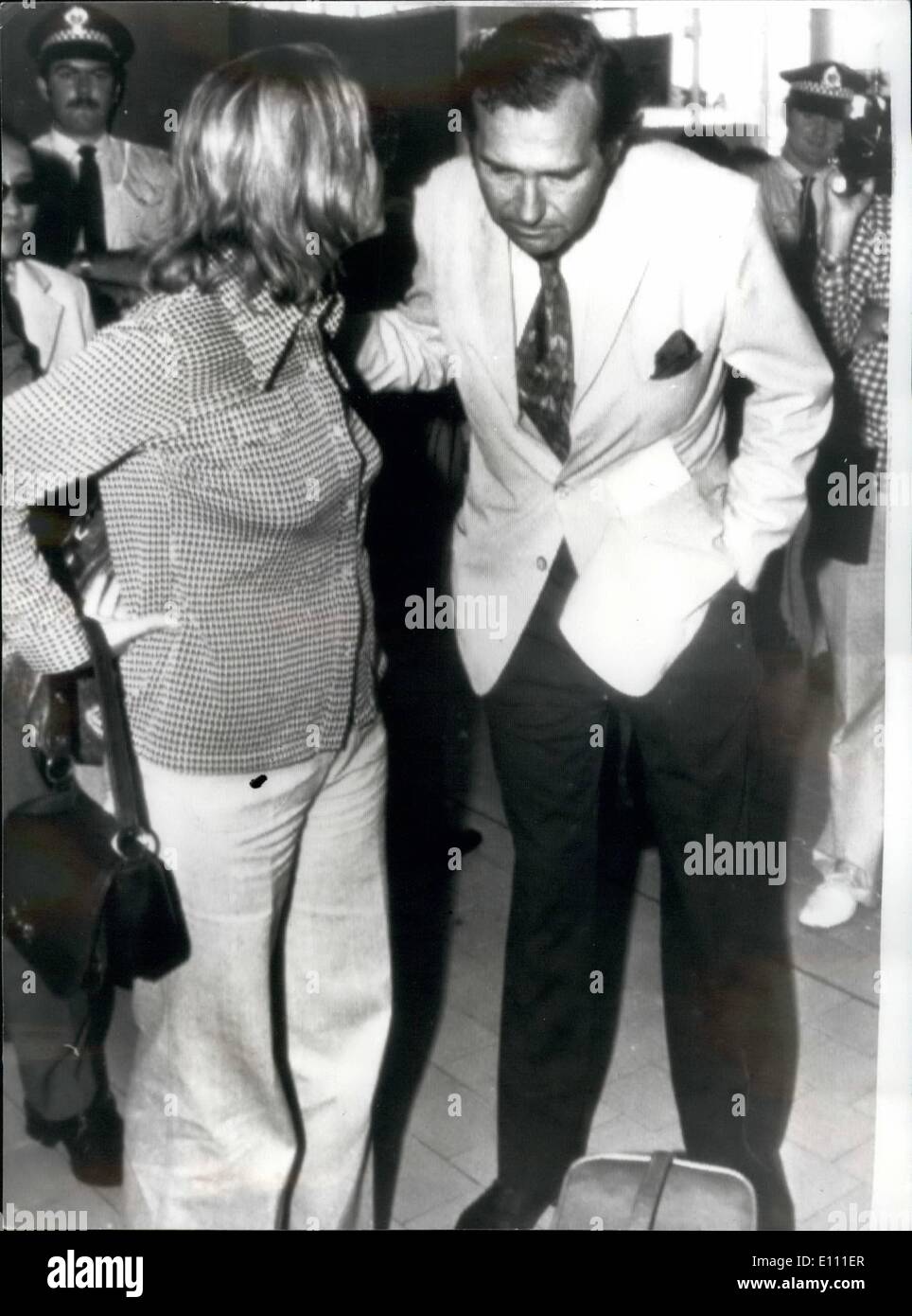 Jan. 01, 1975 - Runaway M.P John Stonehouse and his wife arrive in ...