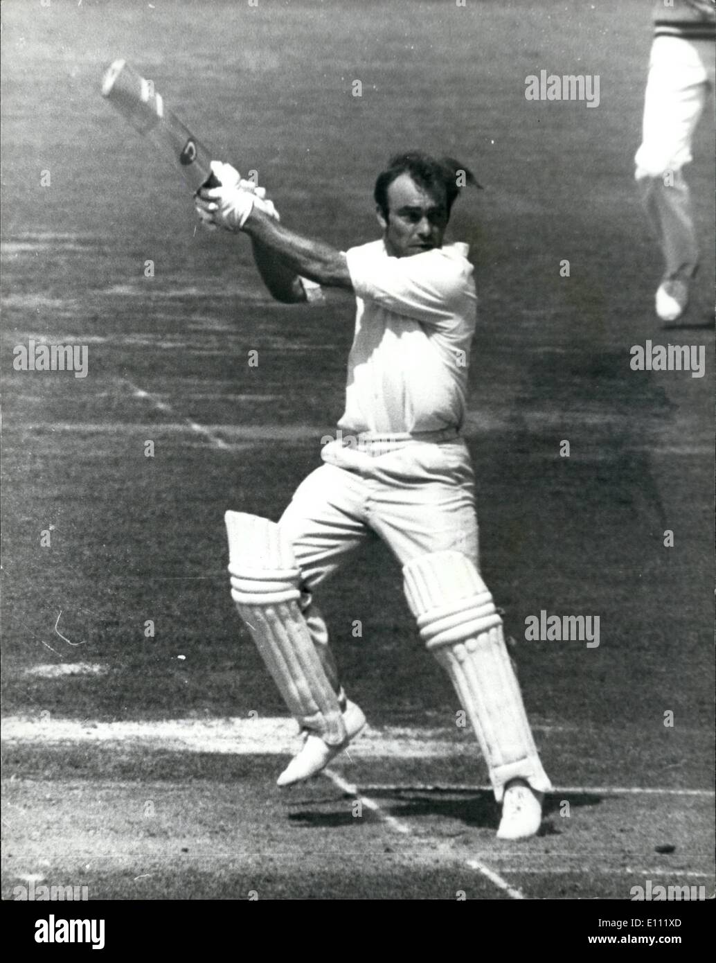 Jan. 01, 1975 - John Edrich is captain of fourth test. Mike Denness ...