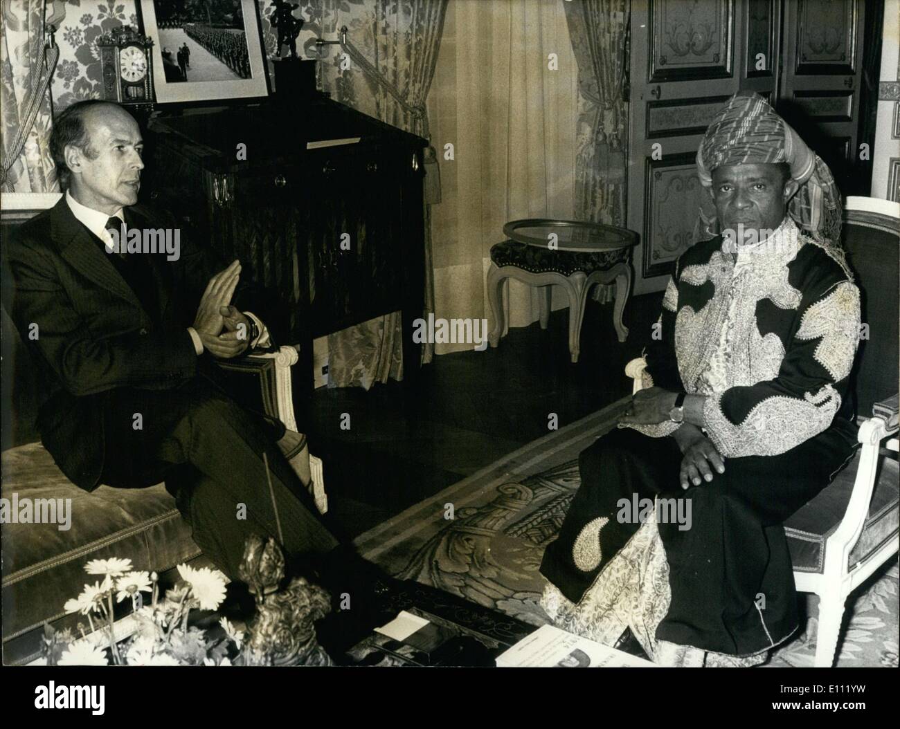 Jan. 08, 1975 - Abdallah, the Prime Minister of the Comoros Islands ...