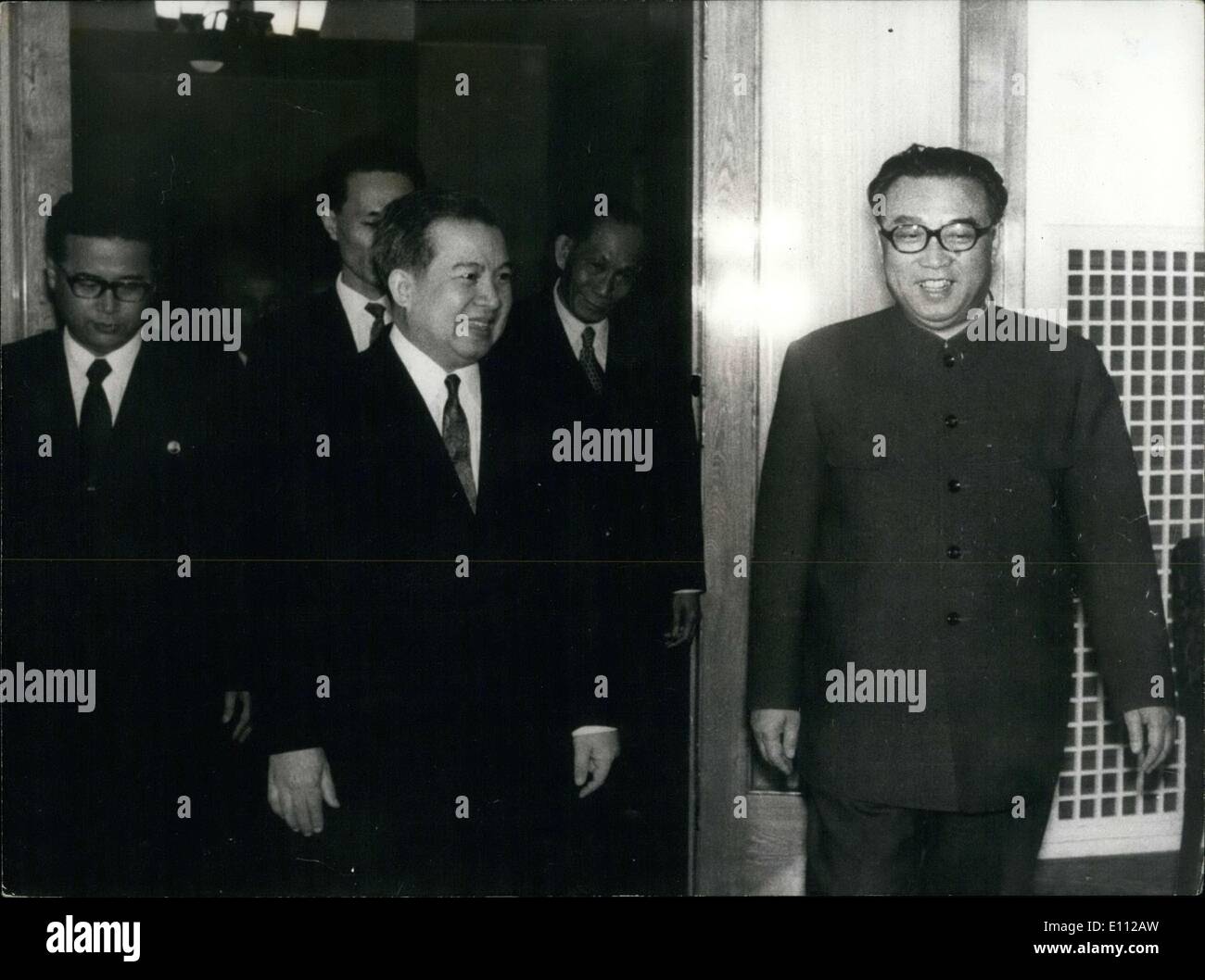 Apr. 30, 1975 - While visiting Peking, China President Kim Il Sung ...