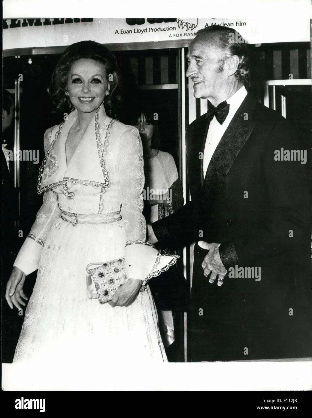 May 05, 1975 - David Niven and Wife At Premiere Of ''Paper Tiger ...