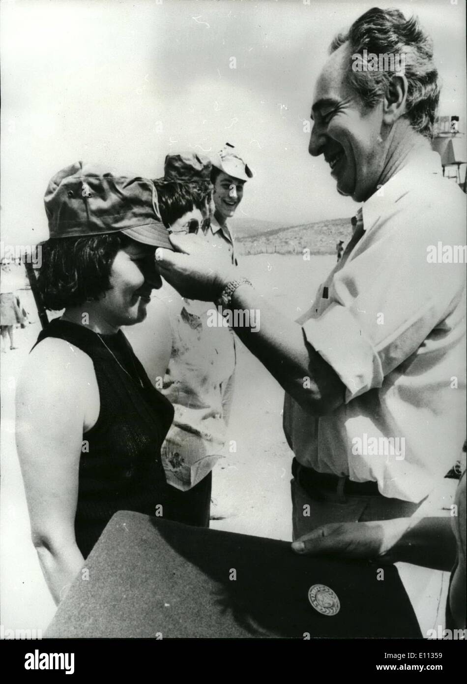 Jun. 06, 1975 - Israel defence Minister attends passing out parade of ...