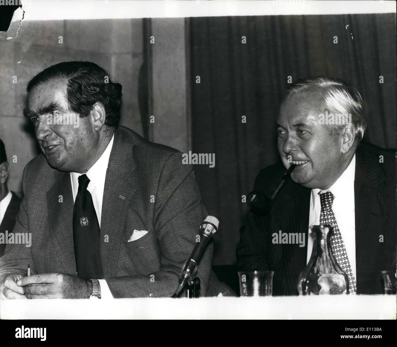 Jul. 07, 1975 - The prime minister gives a press conferences following ...