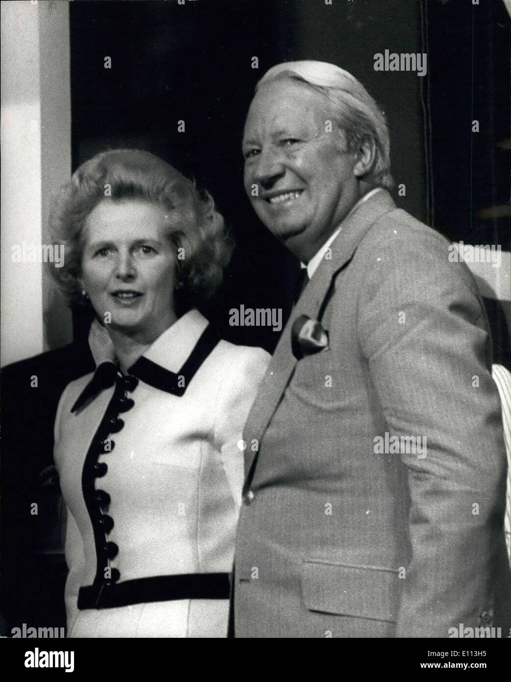 Oct. 09, 1975 - Mrs. Margaret Thatcher and Mr. Edward Heath meet at the ...