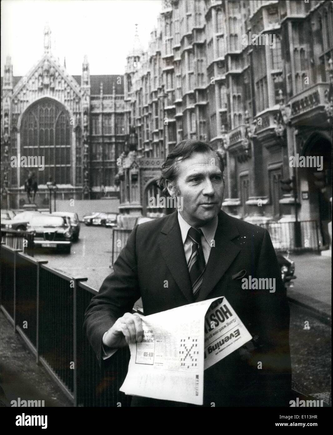 Oct. 10, 1975 - John Stonehouse Goes to the House of Commons. Mr. John ...