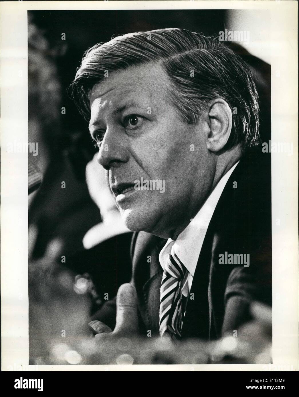 Oct. 10, 1975 - Hotel Pierre, New York City. Helmut Schmidt, Chancellor ...