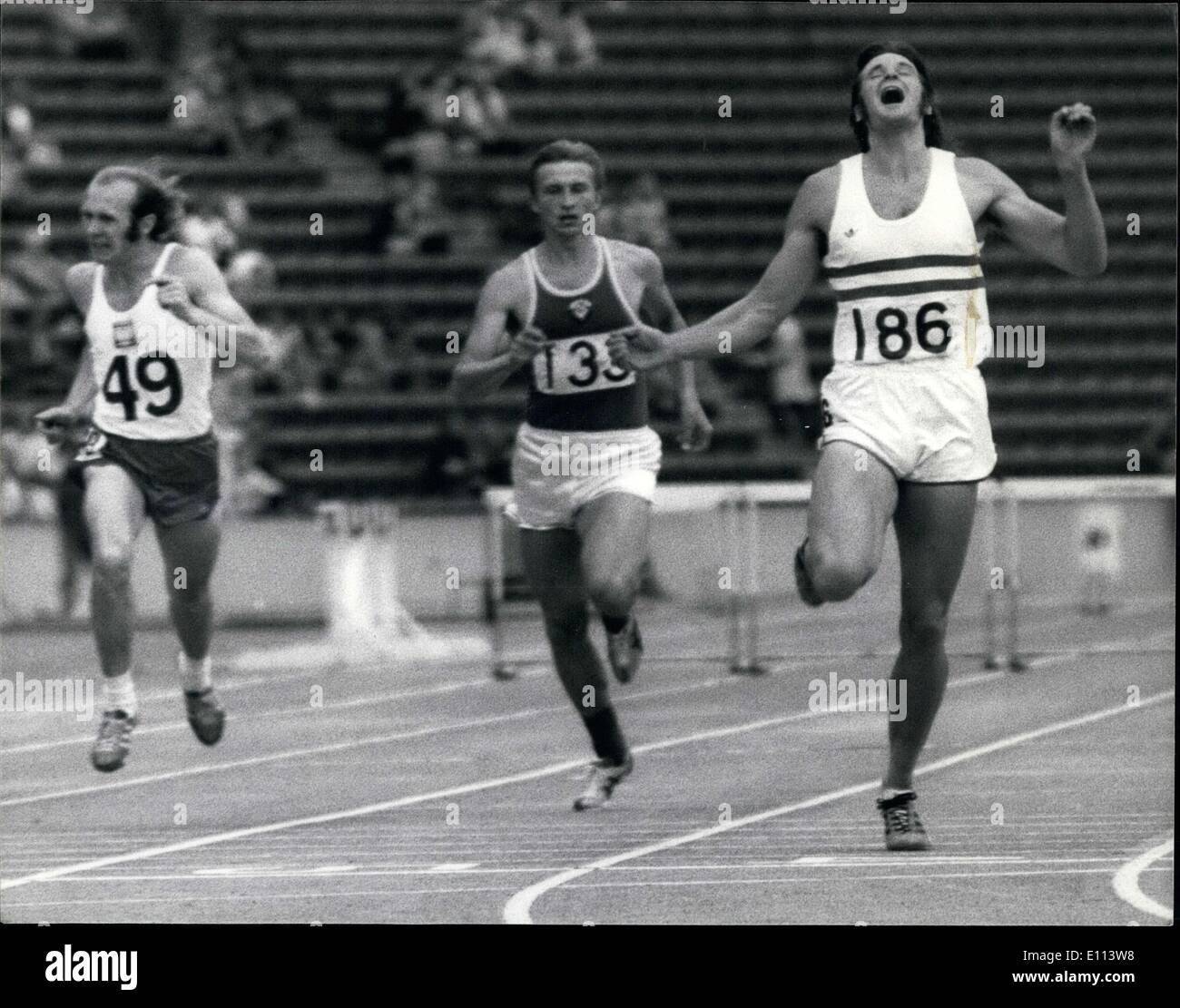 Jul. 12, 1975 - Athletics At Crystal Palace. Alan Pascoe's Substitute ...