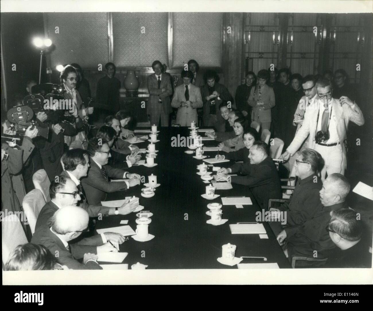 Oct. 30, 1975 - Henry Kissinger in Peking with Deng Xiaoping and Chiao ...