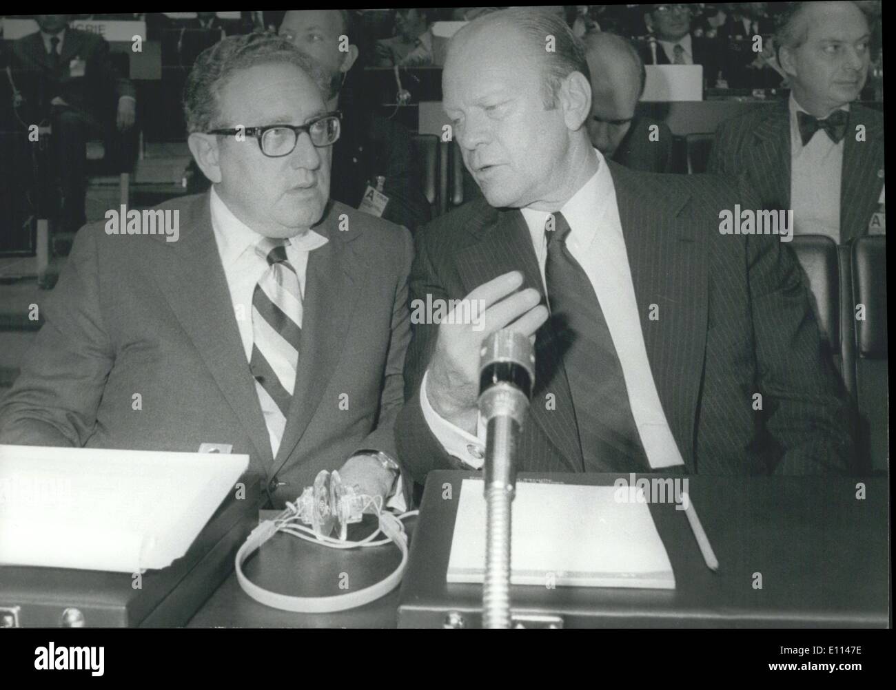 Jul. 31, 1975 - Gerald Ford and Henry Kissinger at Helsinki Security ...