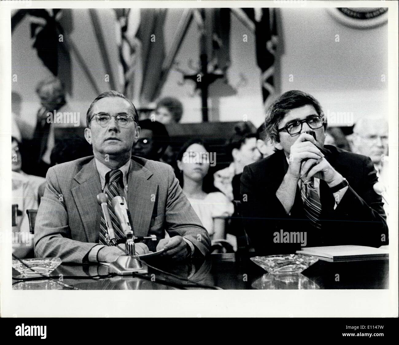 Aug. 04, 1975 - CIA Director William E. Colby and his lawyer Mitchell ...