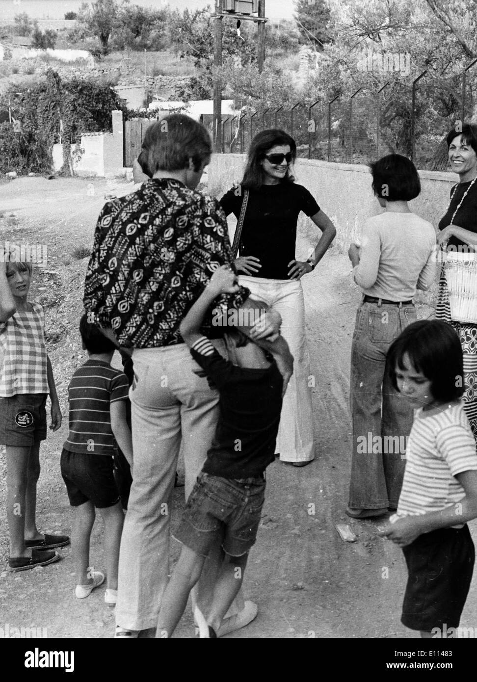 First Lady Jackie Kennedy Onassis on vacation Stock Photo - Alamy