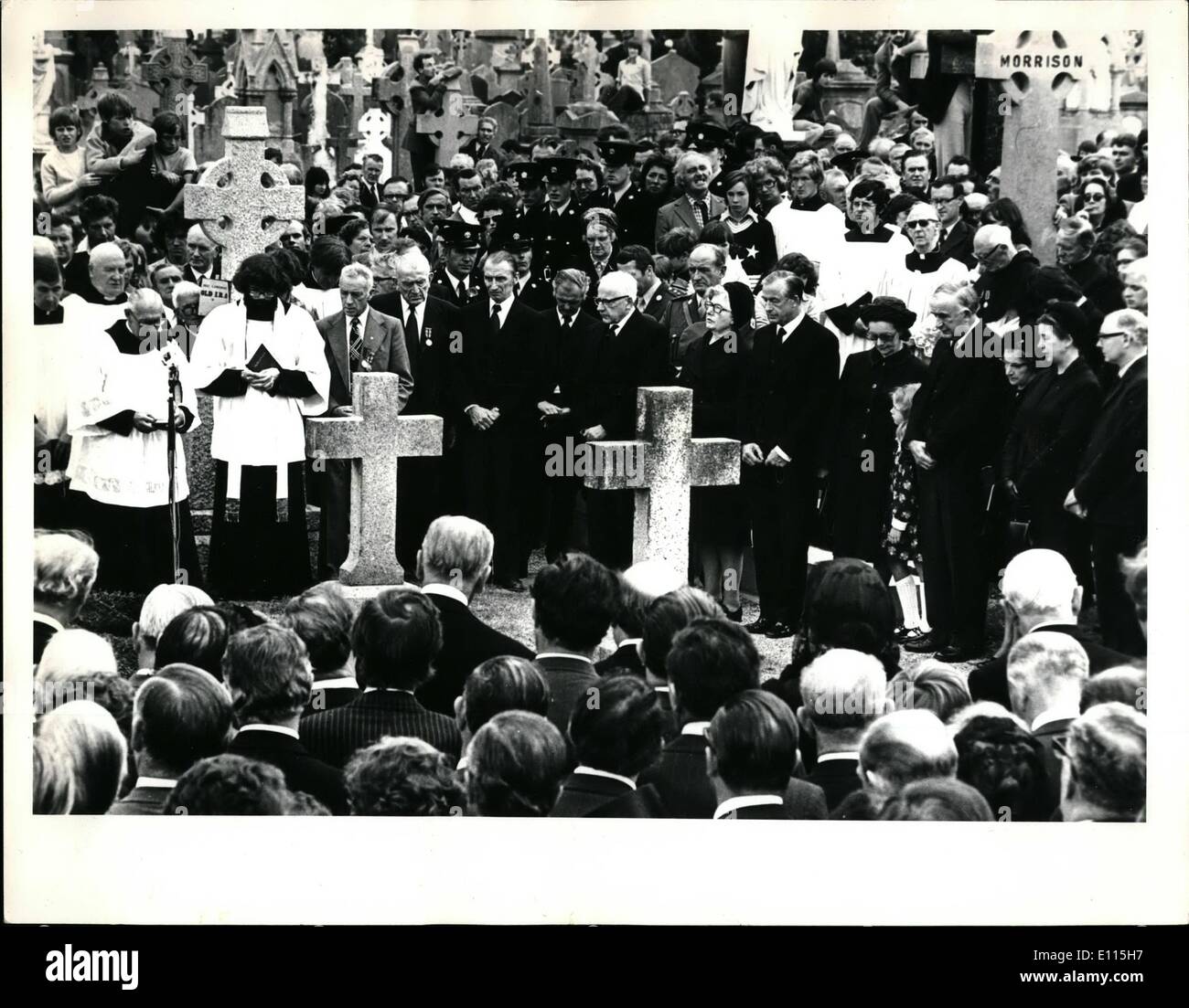 Sep. 09, 1975 - De Valera Funeral - Dublin Stock Photo - Alamy