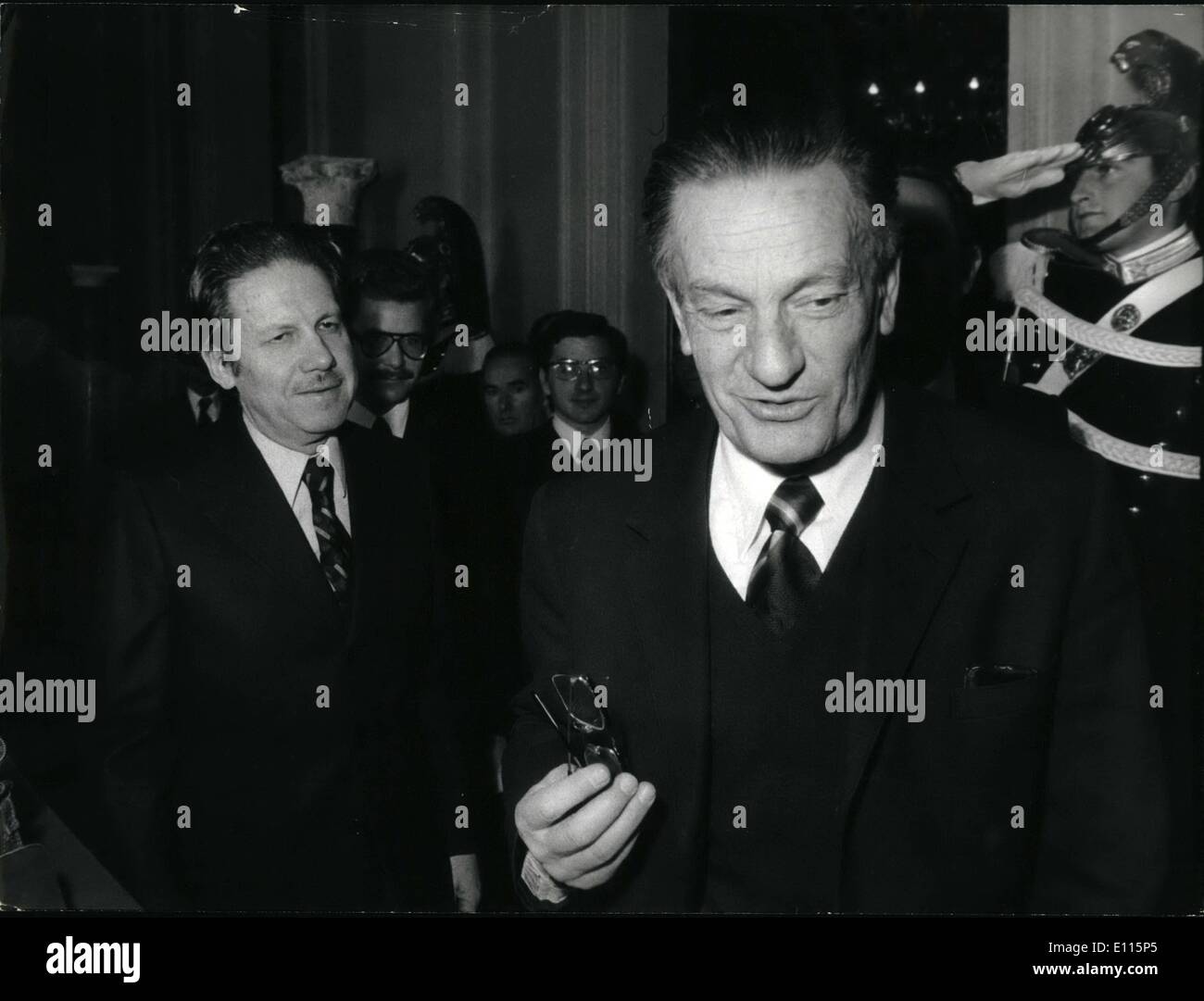 Jan. 01, 1976 - Rome, January 1976 = President Giovanni Leone continues ...