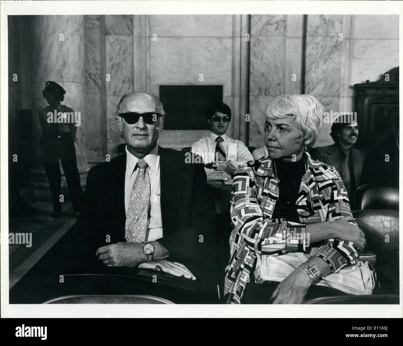 Sep. 09, 1975 - Washington D.C: Nathan Gordon and his wife sitting in ...