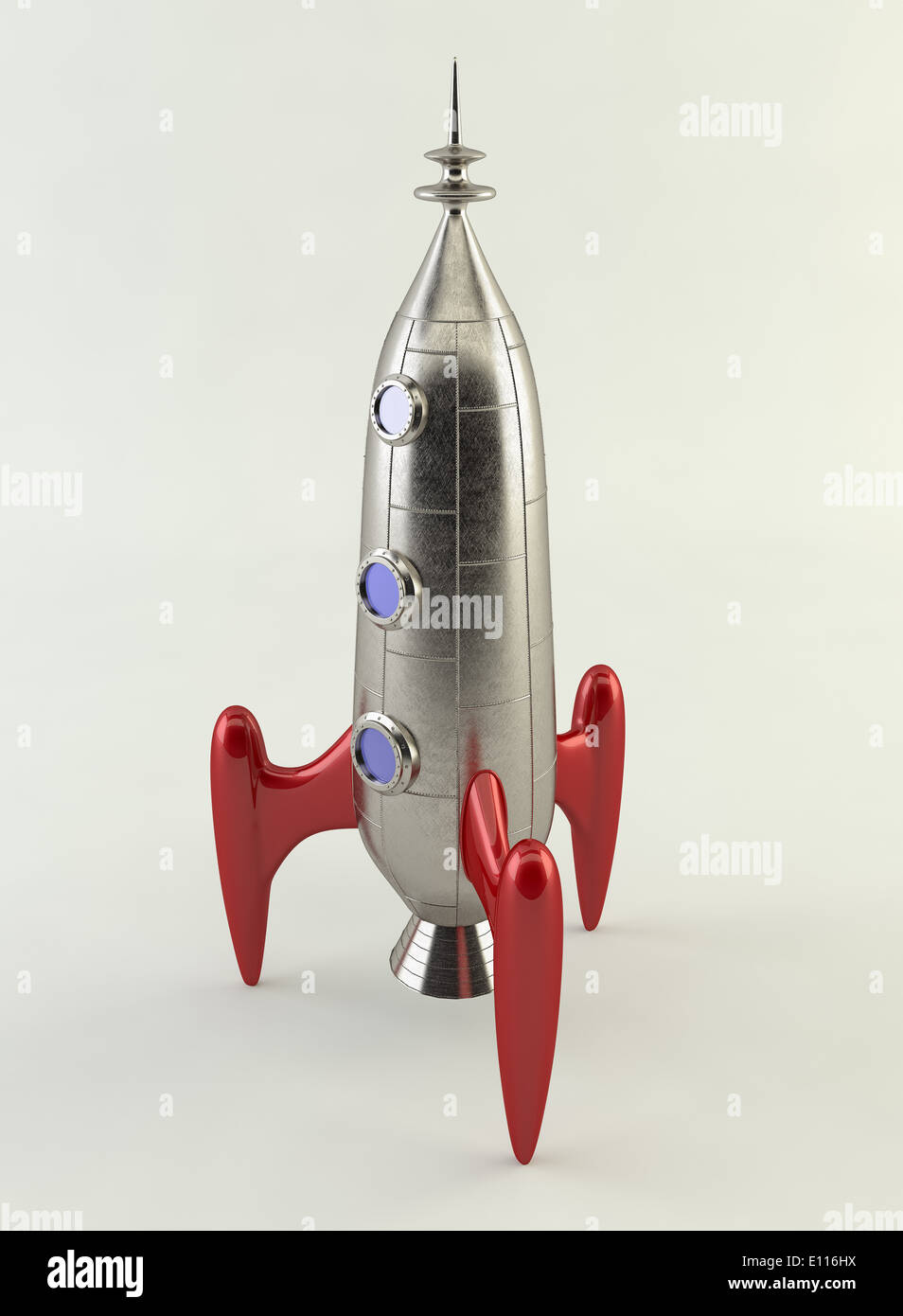 3D rendering of a comic style rocket Stock Photo - Alamy