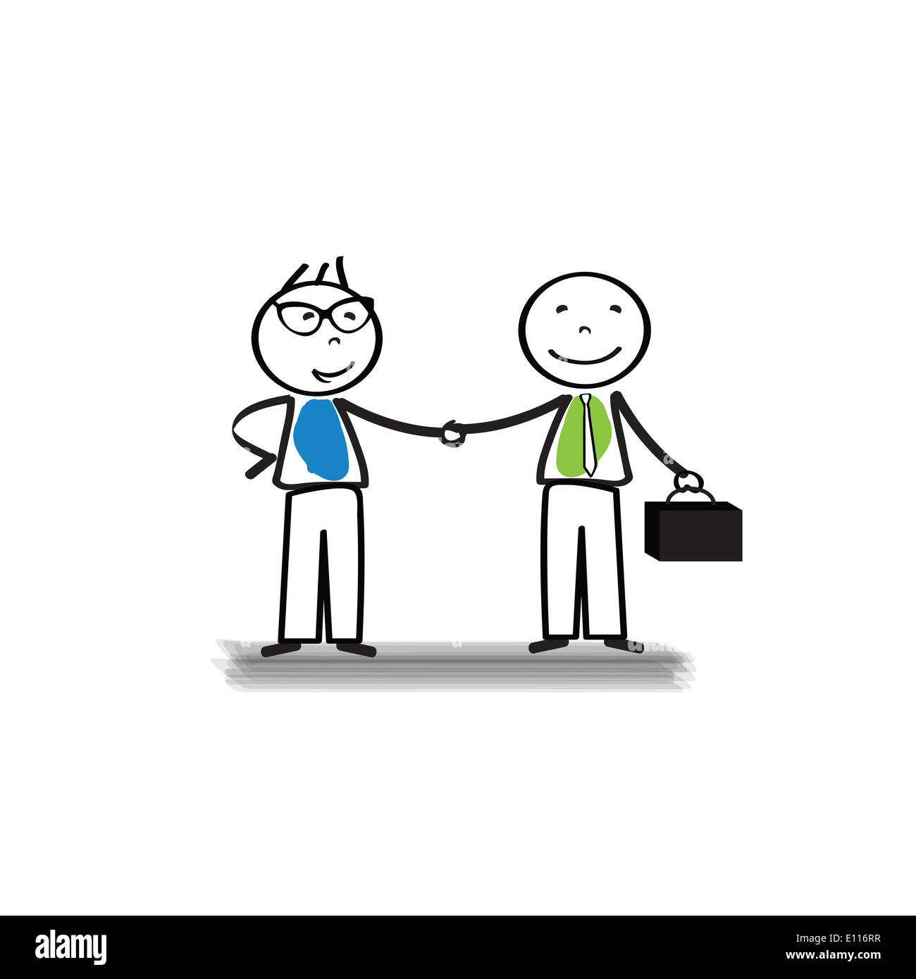 Stick figure friendship concept cartoon hi-res stock photography and ...