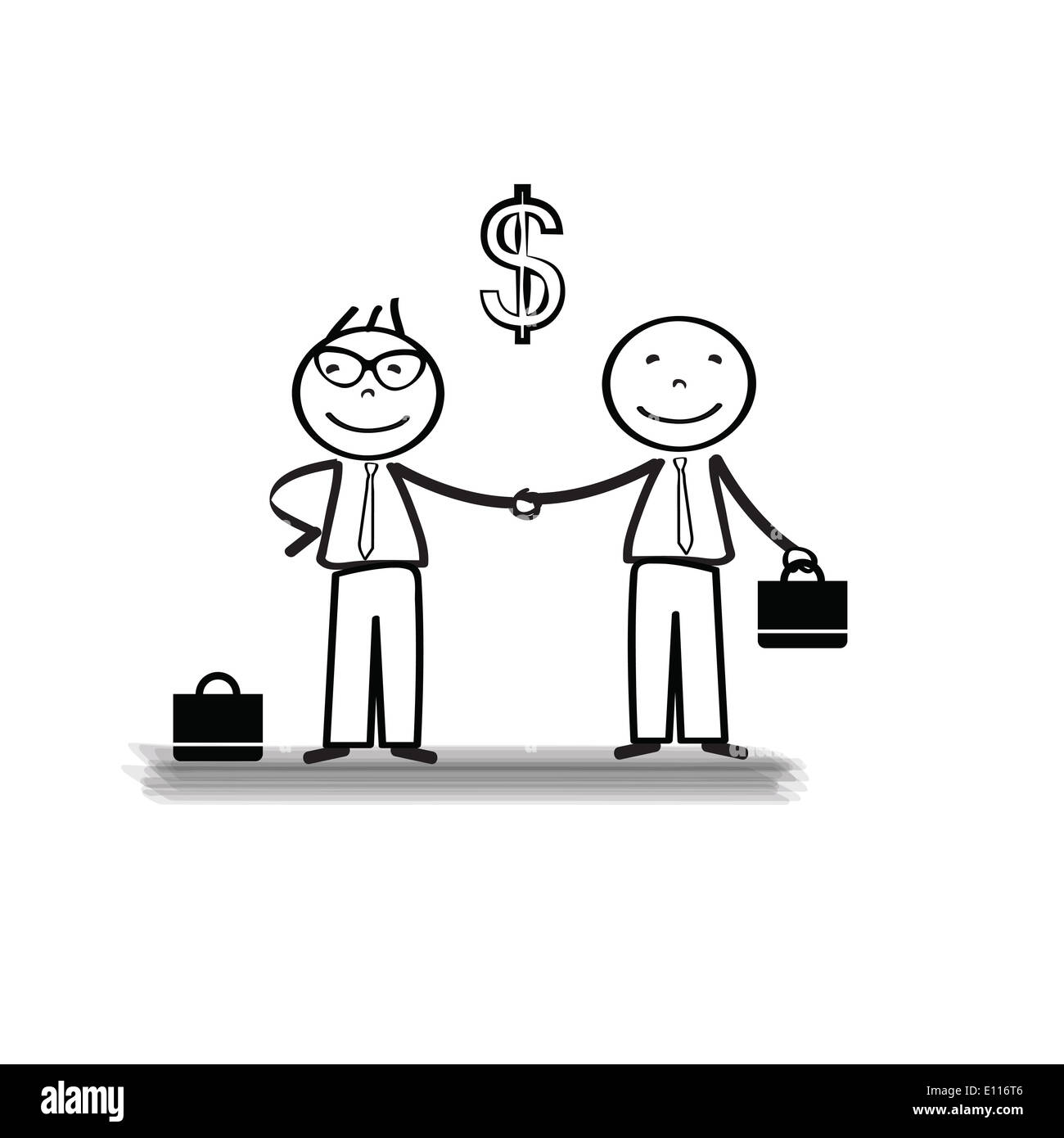 Stick figure business man hi-res stock photography and images - Alamy