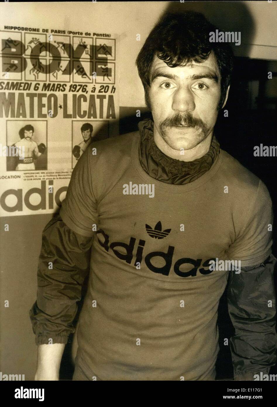 Mar. 04, 1976 - Boxer Jean Mateo will fight Tony Licata, who made his ...