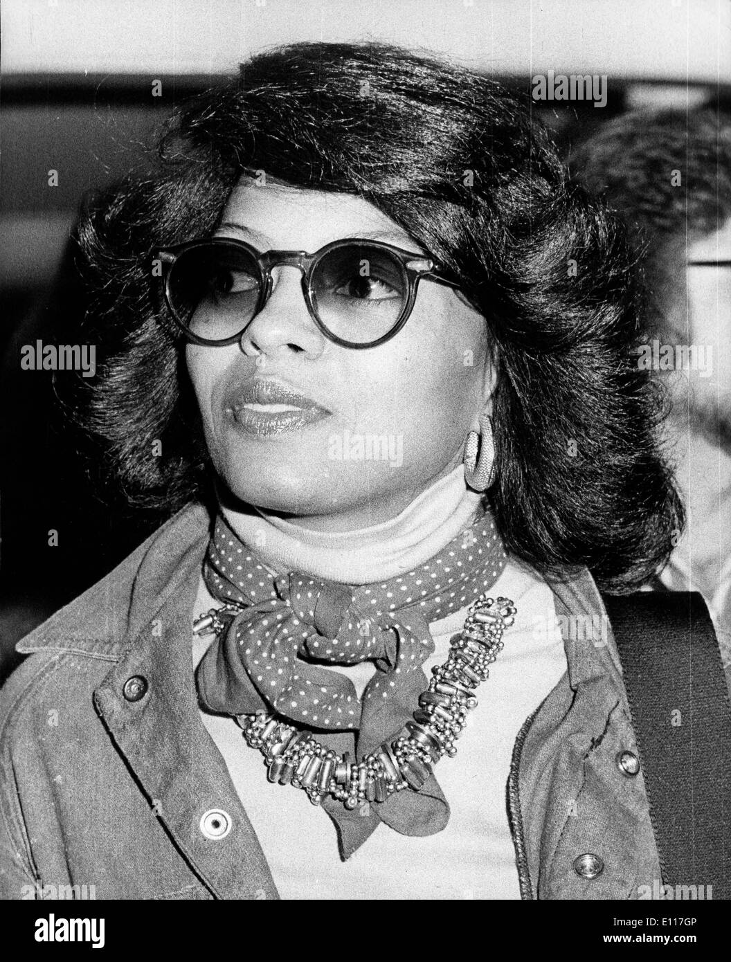 Singer diana ross arrives Black and White Stock Photos & Images - Alamy