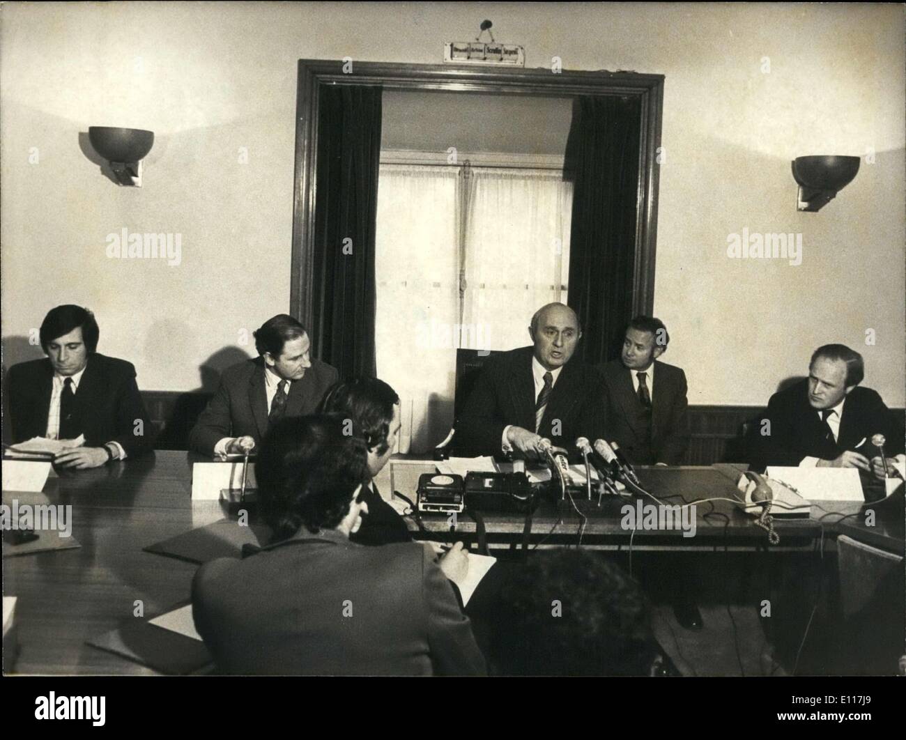 Mar. 22, 1976 - Left to right: Terry Walker, Robert Adley, Lucien ...