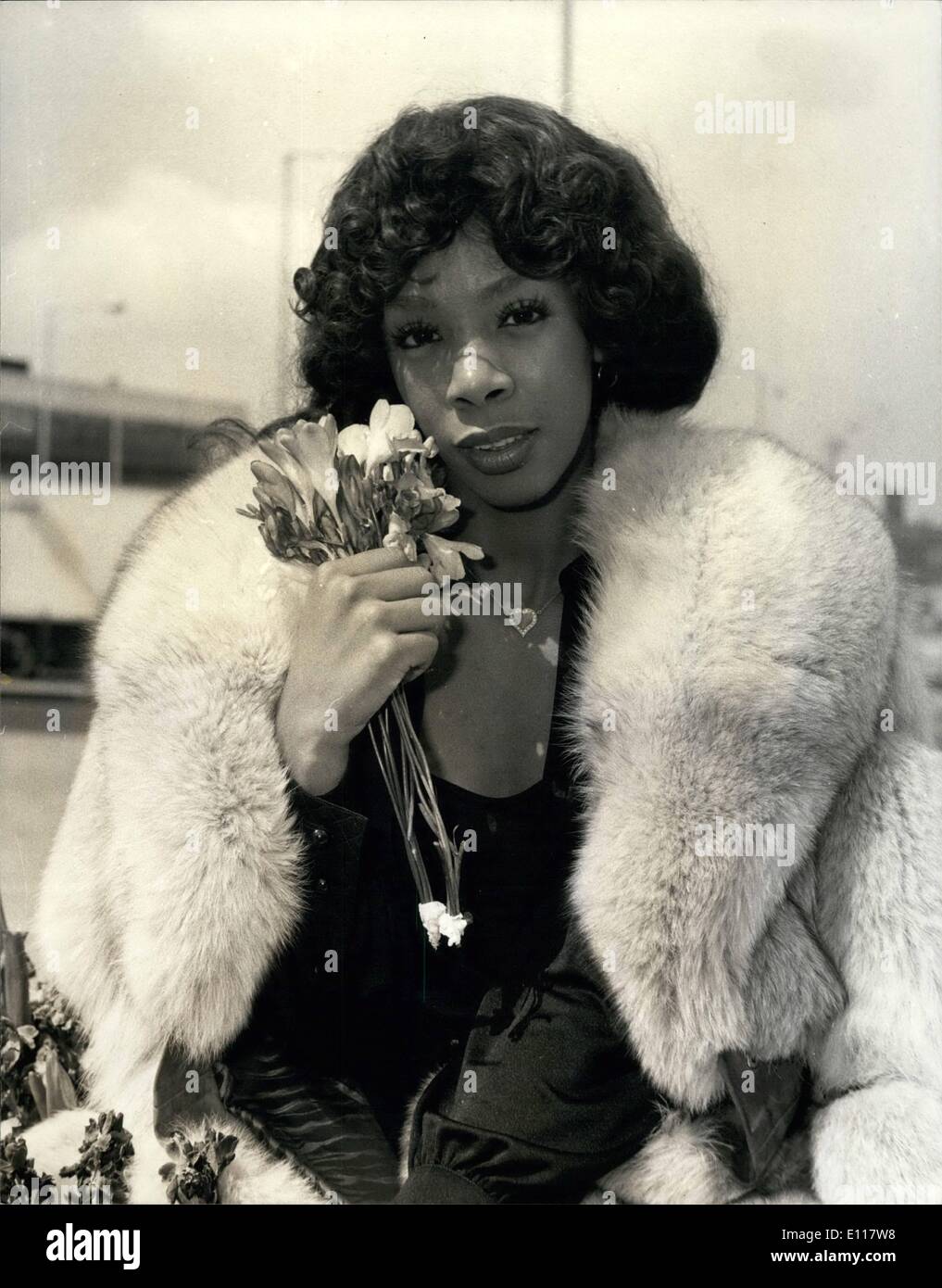 Apr. 04, 1976 - American Singer Donna Summer Arrives Here For A Three ...