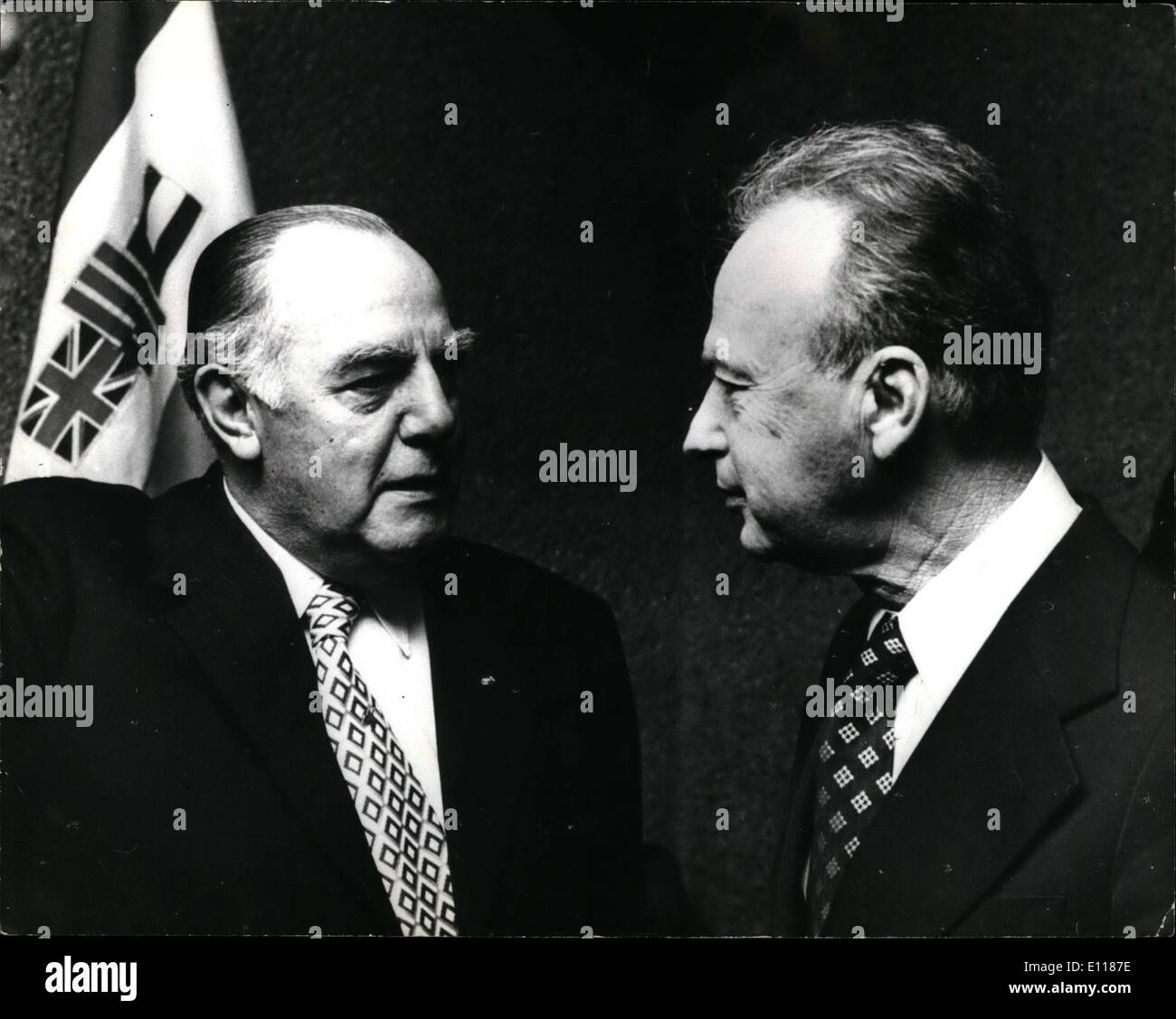 Apr. 04, 1976 - South African Prime Minister Mr Vorster in Israel ...