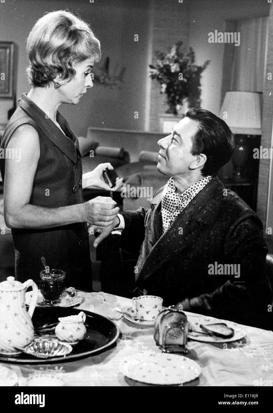 Actors Danielle Darrieux and Paul Meurisse co-star Stock Photo - Alamy